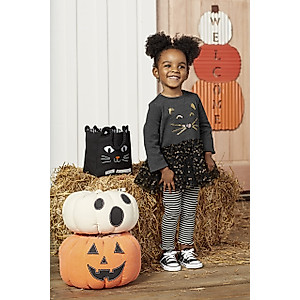 Mud Pie Children's Halloween LED Light Up Treat-or-Treat Candy Bag, Cat