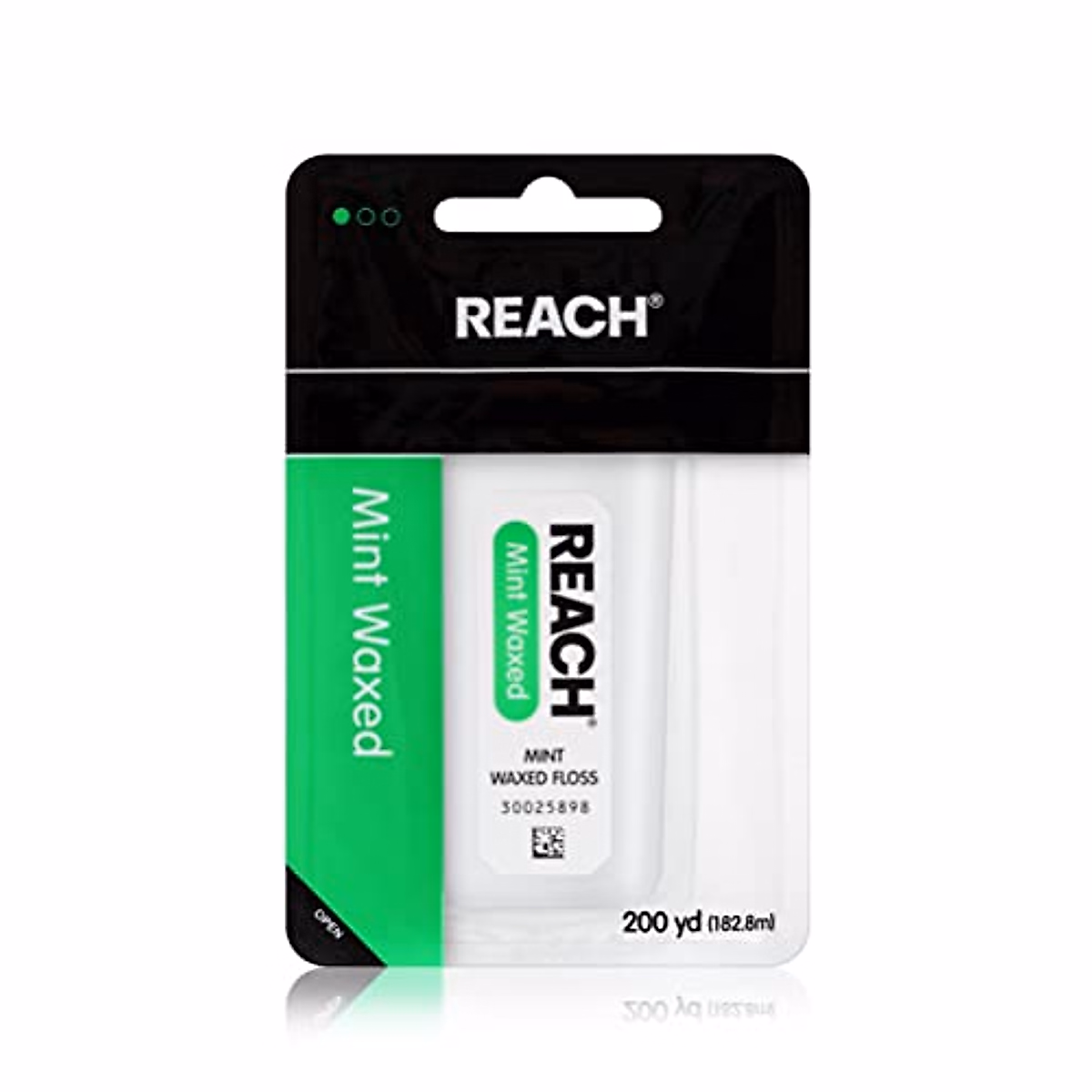 Reach Waxed Dental Floss for Plaque and Food Removal, Refreshing Mint Flavor, 200 Yards, 1 Count