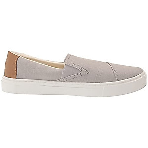 TOMS Women's Devon Sneaker, Mid Grey Textured, 8.5