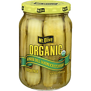 MOUNT OLIVE Organic Dill Sandwich Stuffers, 16 FZ