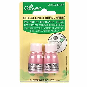 CLOVER Chaco Liner Fabric Marking Chalk Wheel Refill Pkg of 2