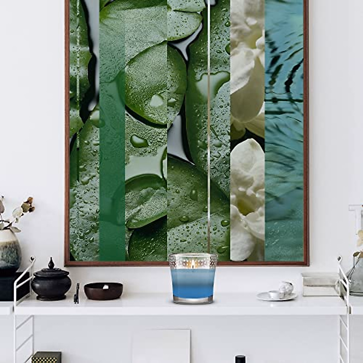 Glade Candle Jar, Air Freshener, 2in1, Moonlit Walk & Wandering Stream, 3.4 Oz