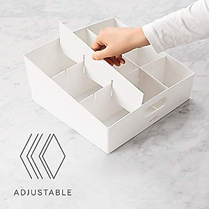 YouCopia Kitchen Cabinet Pantry ShelfBin Packet & Snack Bin Organizer, Large, White