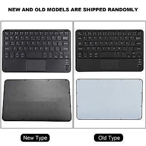 Serounder 7 Inch Ultra Slim Wireless Touchpad Scissors Feet Design Bluetooth Touchpad Keyboard for Android/for Windows Systems