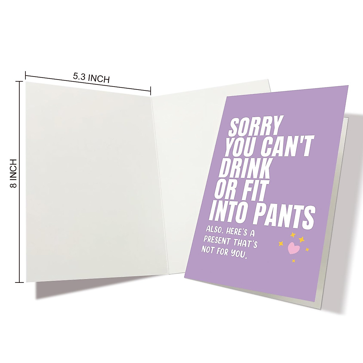 Nchigedy Funny Baby Shower Card, New Baby Congratulations Card for Her, Sarcastic Greeting Card for Mother To Be, Humorous Pregnancy Card