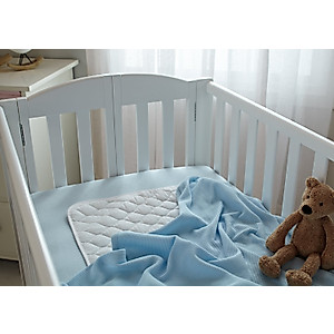American Baby Company Portable/Mini-Crib Starter Set, Blue, for Boys and Girls