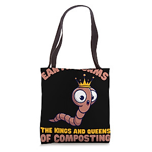 Earthworms The Kings and Queens of Composting Worm Farming Tote Bag