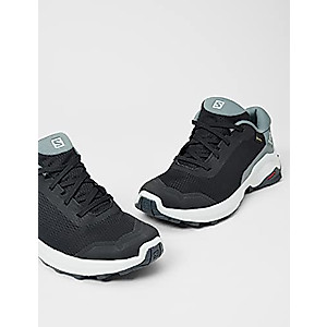 Salomon X Reveal Gore-TEX Hiking Shoes for Women, Black/Stormy Weather/Ebony, 10.5