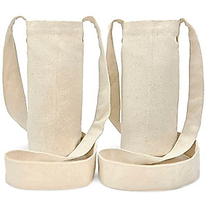 Kitchen Science Eco-Friendly Water Bottle Carrier (Set of 2) | Water Bottle Holder with Strap | Fits 24 oz. & 32 oz. Bottles | Pair of Water Bottle Sling with Shoulder Strap