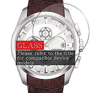 Synvy [3 Pack] Tempered Glass Screen Protector, Compatible with Gucci YA1264065A 9H Film Smartwatch Smart Watch Protectors