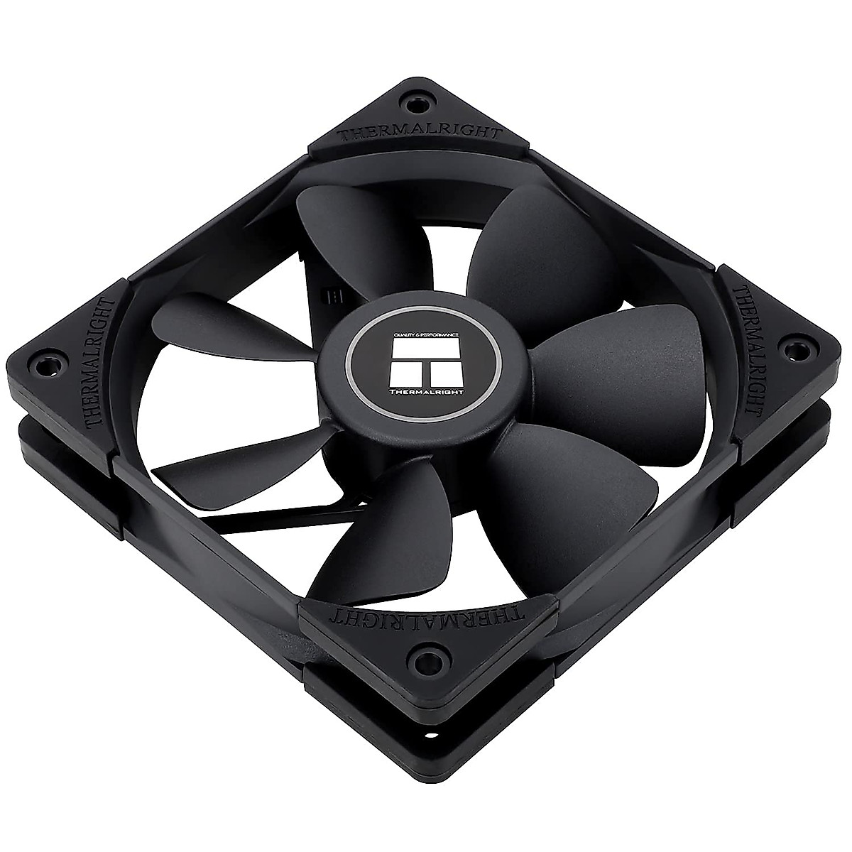 Thermalright TL-R12B 120mm Black CPU Fan, 4-PIN PWM Control, 1500RPM, Balance Performance Case Fan, Low Noise Computer CPU Fan Cooler