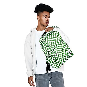 J World New York Oz School Backpack for Girls Boys. Cute Kids Bookbag, Matcha Checkers, One Size