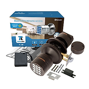 TurboLock TL99 Bluetooth Smart Lock for Keyless Entry with App | Share & Delete Unlimited eKeys on Demand | Beautiful Finish, Simple Installation, Weather-Ready Craftsmanship. (Bronze)