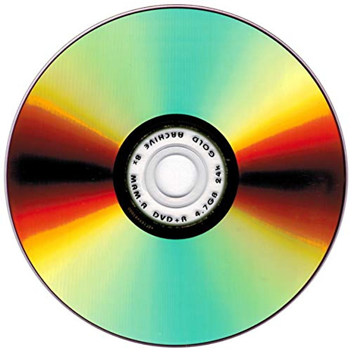 4.7 GB MAM-A (Mitsui) GOLD 8X DVD+R's (Archival-grade) 50-pak in Cakebox