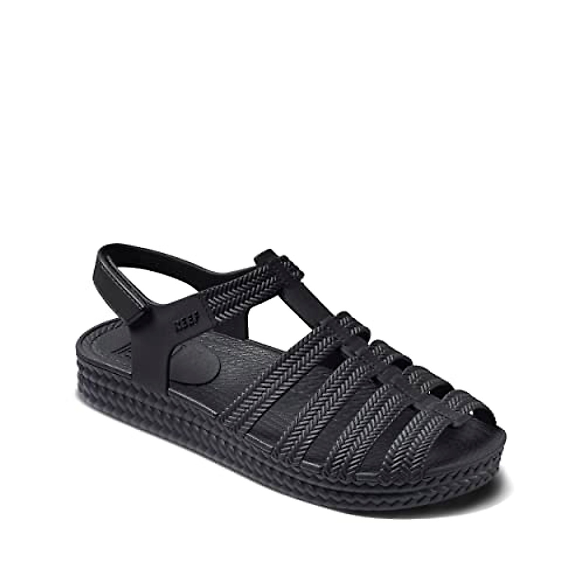 Reef Women's Water Beachy Fisherman Sandal, Black, 5