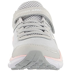 Under Armour Girls' Pre School Assert 10 Alternate Closure, (100) Halo Gray/Pink Sugar/Iridescent, 2, US