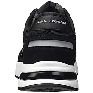 A|X Armani Exchange Men's Colorblock Fashion Sneakers, Black, 9