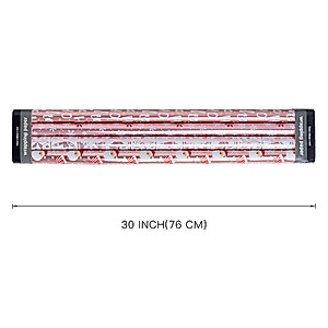 WRAPAHOLIC Christmas Wrapping Paper Roll - Rose Gold Santa, Snowflakes and Reindeer Holiday Collection with Metallic Foil Shine - 4 Rolls - 30 Inch X 120 Inch Per Roll