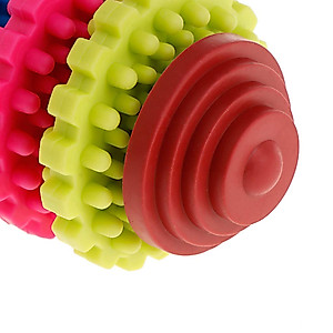 Thereisno Rubber Pet Dog Puppy Dental Teething Healthy Teeth Gums Chew Toy Colorful Tools Electronic Doll