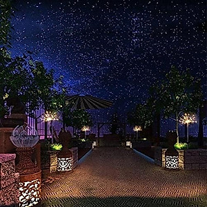 Christmas Lights,Outdoor LED Solar Fireworks Lights， 150 LEDs Waterproof String Fairy Light， for Garden Home Christmas Decoration(2Pcs)
