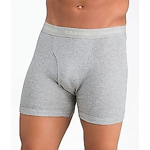 Calvin Klein Men's Cotton Classic Multipack Boxer Briefs, White/Black/Grey, Small