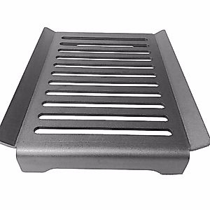 Tuscan Style Grill for small wood ovens -Pure Sandblasted Carbon Steel- Designed by NU2U Products, Made in North America