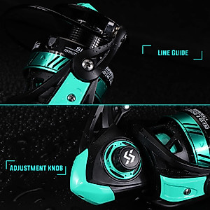 Sougayilang Fishing Reel, Ultralight Spinning Reel with Aluminum Spool, 5.2:1 High Speed Spinning Fishing Reel, 1000-6000 Series for Freshwater-Orange 3000