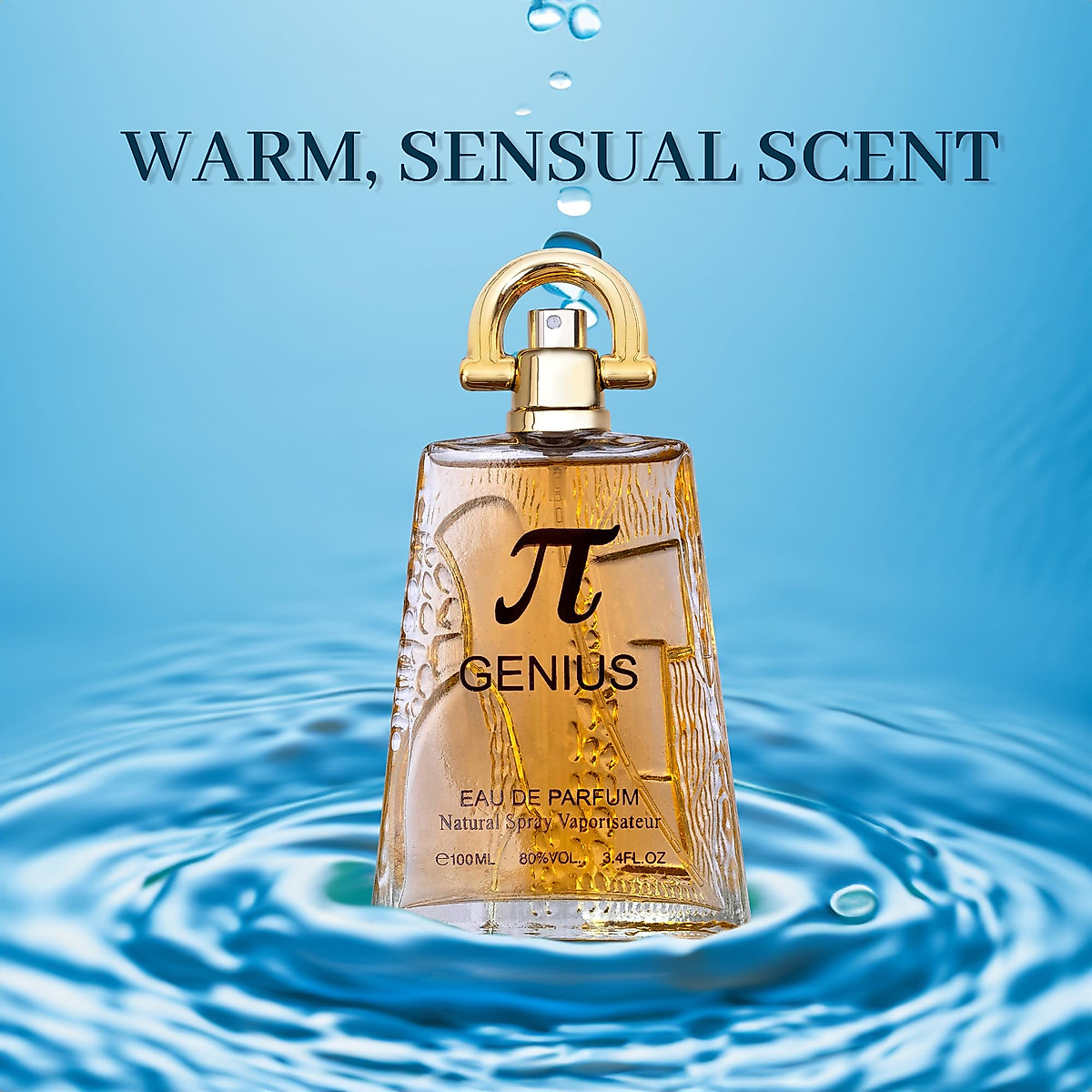 Genius for Men Eau De Parfum - High-End Fragrance with a Combination of Mandarin, Rosemary, Galbanum & Pine Needle - Fragrance That Will Get You Noticed - 100ml Bottle with 100% recycled box