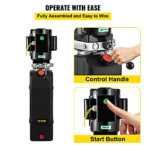 Mophorn Hydraulic Pump 2950 PSI 60HZ Hydraulic Power Unit 3 HP 220V Hydraulic Power Pack for 2 & 4 Post Lifts Car Lift Hydraulic Power Unit with 3.5 Gallon Reservoir