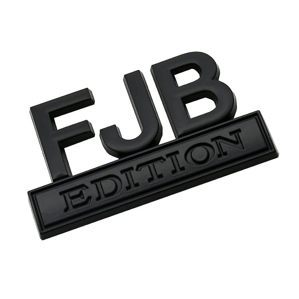 2pcs FJB Edition Emblem - Badgeslide The Original FJB Edition Emblem Fender Badge, Car Truck 3D Letter Emblem Badge Sticker Decal (Black)