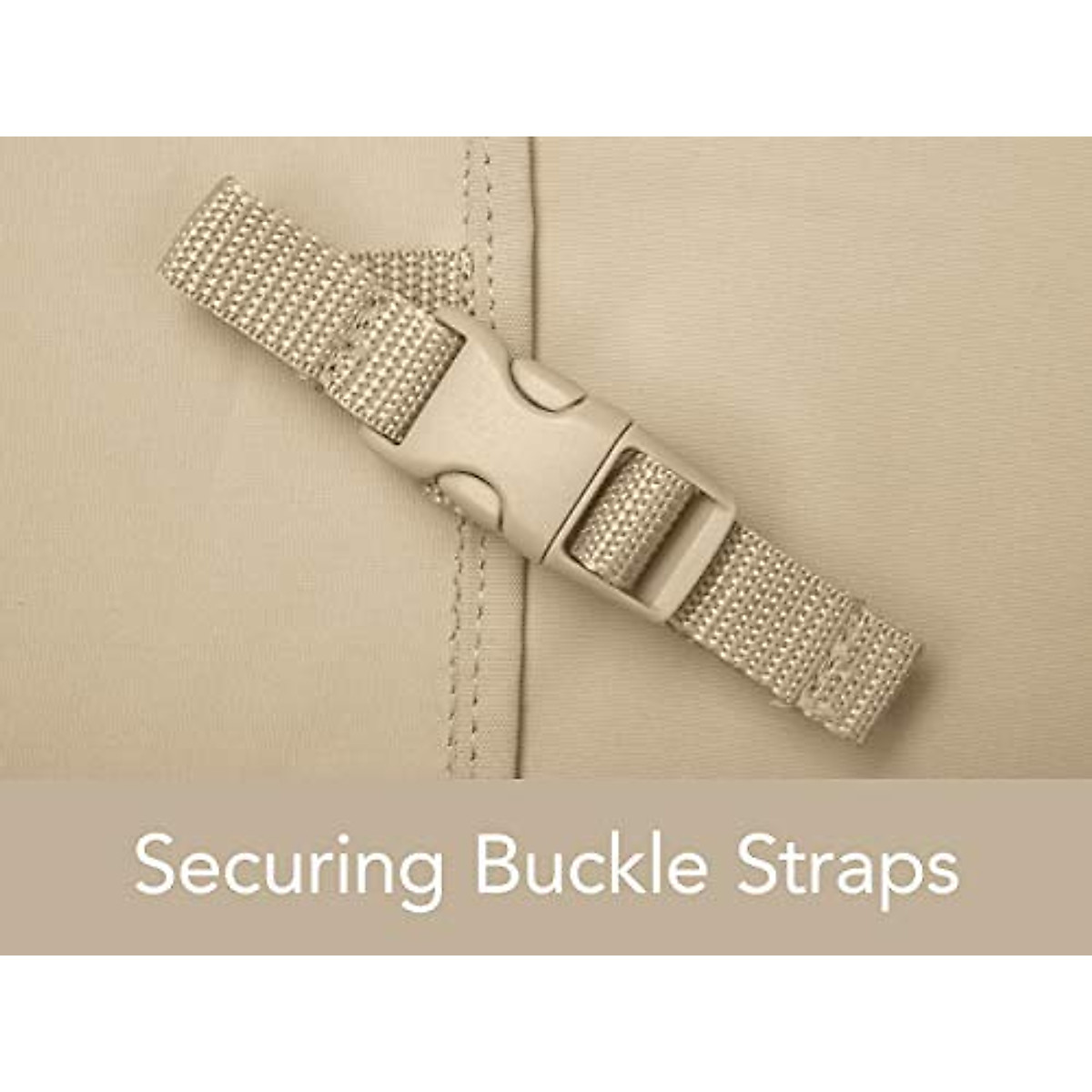 Covermates Hammock Cover - Weather Resistant Polyester, Double Stitched Seams, Securing Buckle Strap, Seating and Chair Covers-Khaki