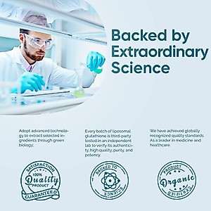 Liposomal Glutathione Supplement 2000mg, Pure Reduced Active L-Glutathione Complex Formula for Max Antioxidant, Detox, Health Aging and Immune