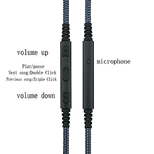 ABLET Audio Cable for Bose SoundTrue, SoundLink, SoundTrue Around-Ear II Headphones and iPhone iPod ipad Apple Devices with in-Line Mic Remote Volume