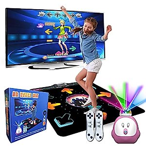 YRPRSODF Dance Mat for Kids and Adults, Musical Electronic Dance Step Pad with 100+ Games, 200+Songs, HD Camera, 2 Motion Sensor Controllers, MTV & Cartoon Modes,Dance Mat Toy for Girls& Boys Age 3+