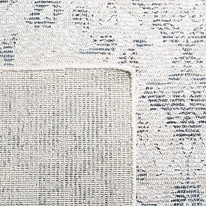 Safavieh Restoration Vintage Collection 8' x 10' Grey/Ivory RVT707F Handmade Distressed Wool & Viscose Area Rug