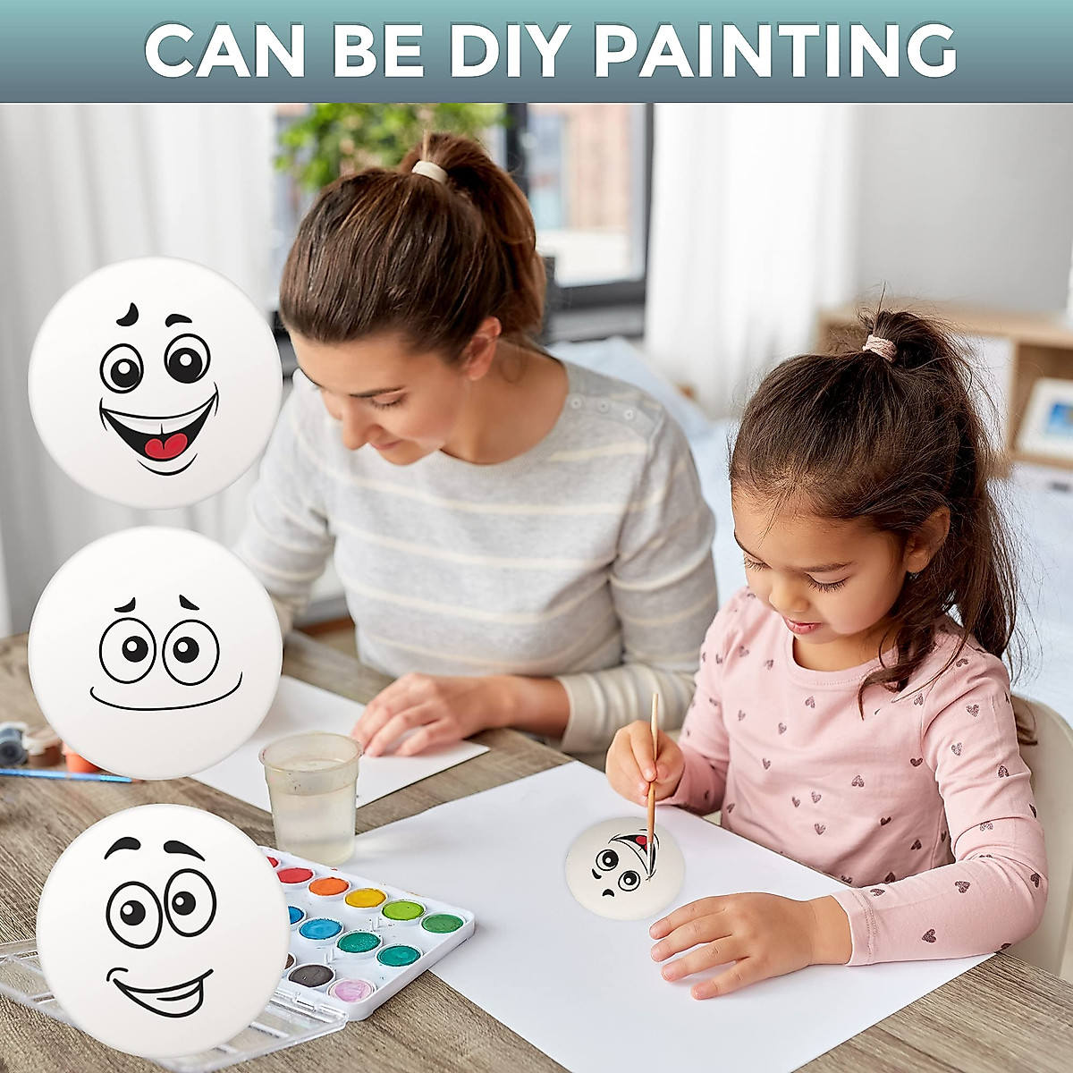 ROMZCPH Door Stopper Wall Protector 4PCS ,3.15" Large Door Handle Bumper, Silicone Wall Protectors from Door Knobs –The Home or Office (White)