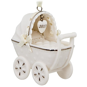 Hallmark Keepsake 2017 Baby's First Christmas Dated Premium Porcelain Christmas Ornament