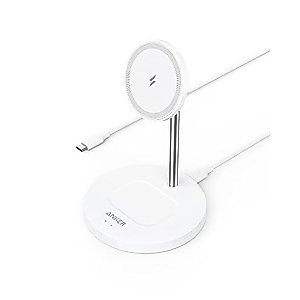 Anker Wireless, PowerWave 2-in-1 Magnetic Charging Stand Lite with USB-C Cable for iPhone 14/14 Pro/14 Plus/14 Pro Max/13/13 Pro /13 Pro Max, AirPods 2/Pro (No AC Adapter)