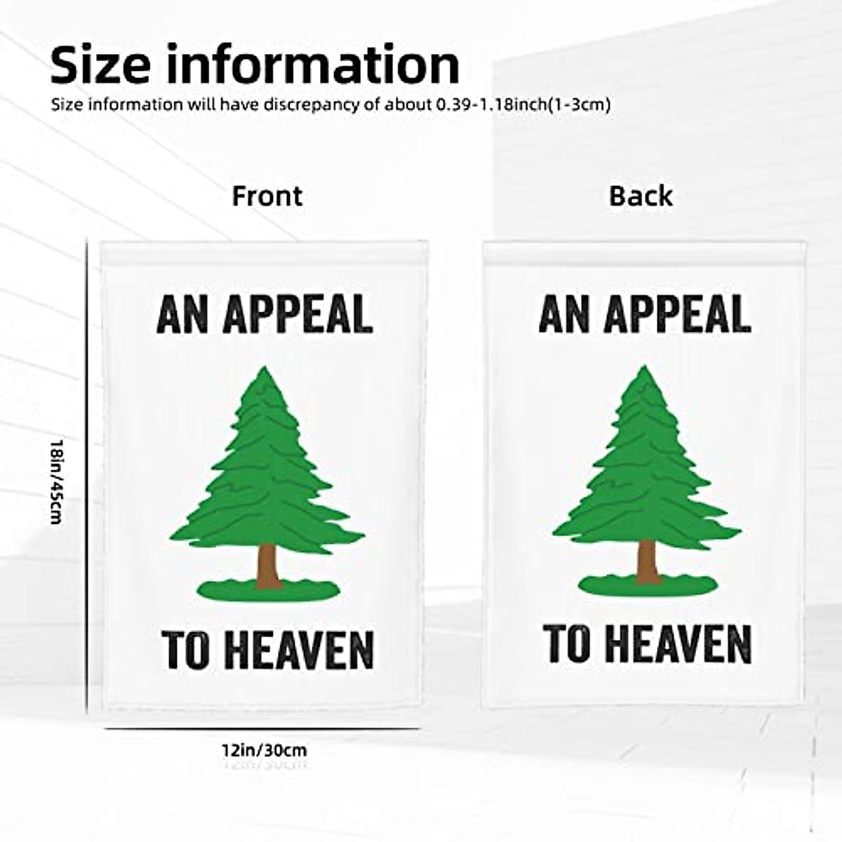 An Appeal To Heaven Garden Flag Vertical Double Sided Farm Lawn Yard Outdoor Decoration 12 x 18 Inch