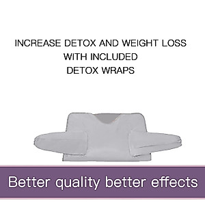 JKIUI Infrared Sauna Blanket Fast Sweating Body Shape Upgraded Hand Stretch Design Professional Infrared Sauna Blanket with Sleeves Heat Detox for Body Relaxation at Home Use Women Men Silver