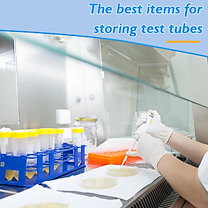 faruijie Test Tube Rack - 5pcs Plastic Test Tube Holder,40 Holes Lab Test Tube Rack,Detachable Tube Rack,20mm Large Centrifuge Tube Rack