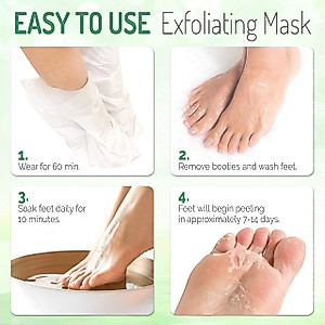 Soft Touch Tea Tree and Peppermint Foot Peel Masks