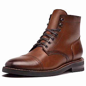 Men's Captain Lace-Up Boot, Brandy, 12