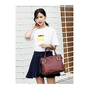 Women's Handbag Tote Bag Large Capacity Women's Shoulder Bag Crossbody Bag (Brown)