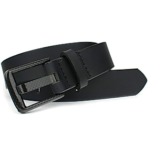 Nickel Smart Carbon Fiber Wide Pin Black Belt - 44"