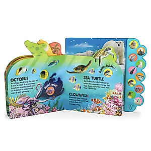 Swim and Splash in the Sea! Let's Listen to the Ocean - 10-Button Children's Sound Book, Ages 2-7