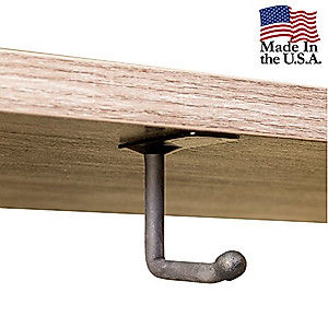 String Swing Headphone Hanger Hook Headset Holder Accessory Hook for Under Desk Or Table (Screw Or Adhesive Strip Mount, Single Unit)