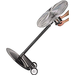 Global Industrial Fan Dolly for Pedestal Fans Black