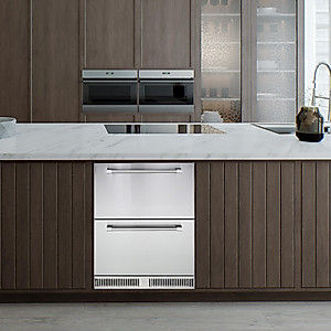 Garvee 24 inch Undercounter Refrigerator, 5.12 Cu.Ft Outdoor Fridge for Patio, Wine and Beverage Refrigerator, Drawer Refrigerator Under Counter Fridge Ideal for Home and Commercial