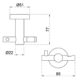 Wowkk Wall Mount Towel Hook Bathroom Robe Hook